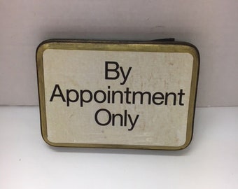 By Appointment Only Sign - Etsy