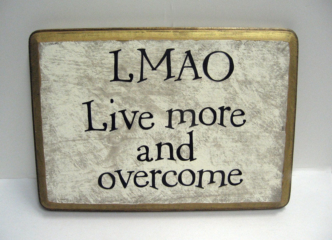 LMAO Live More and Overcome - Etsy