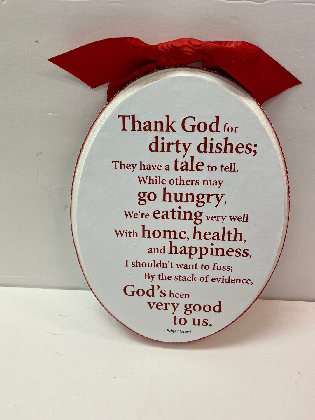 9x12 Thank God for Dirty Dishes- Edgar A. Guest - Etsy