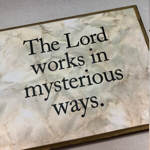 The Lord Works in Mysterious Ways - Etsy