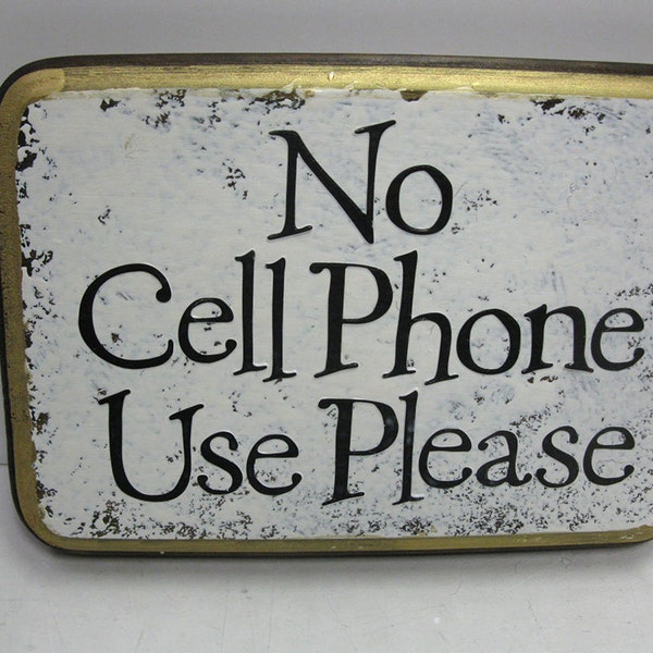 Quiet Please No Cell Phone Sign - Etsy