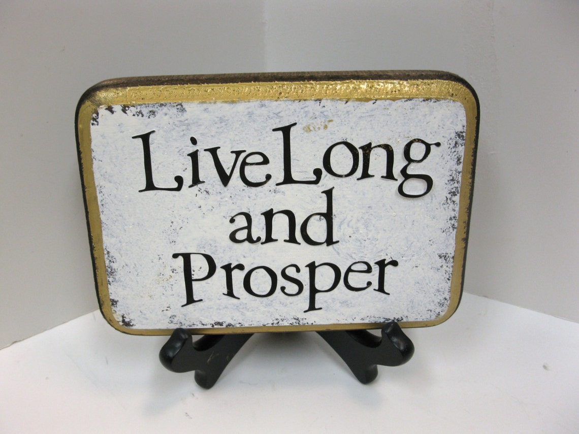 Live Long and Prosper | Etsy