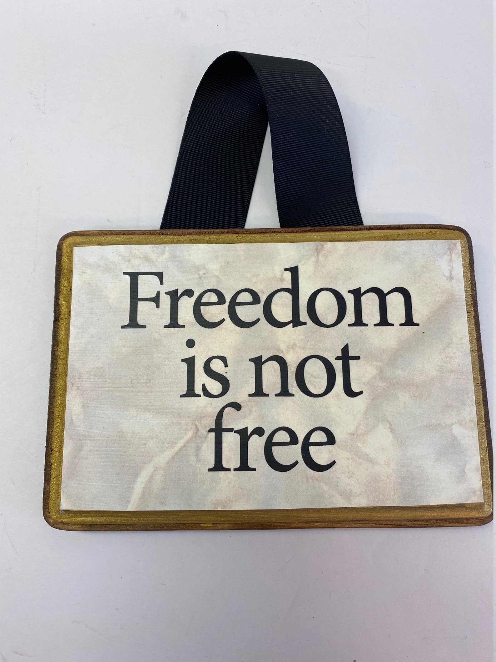 Freedom is Not Free.- 5x7-- WITH STAND - Etsy