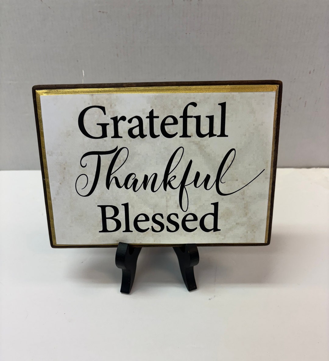 Grateful. Thankful Blessed. - With Stand. 7x9 - Etsy