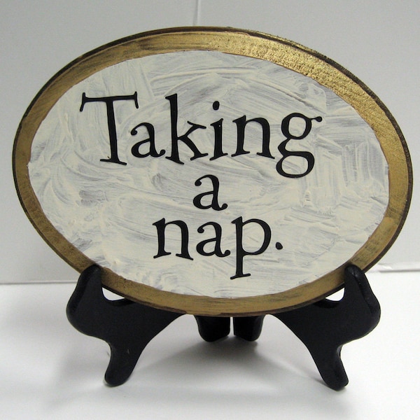 Napping Sign - Etsy