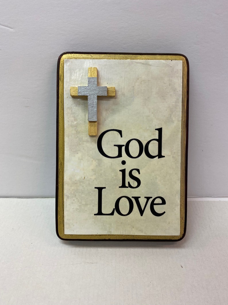 God is Love Plaque - Etsy