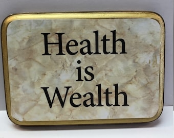 Health is Wealth Poster - Etsy