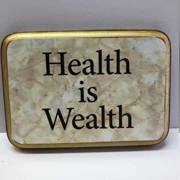 Health is Wealth Poster - Etsy