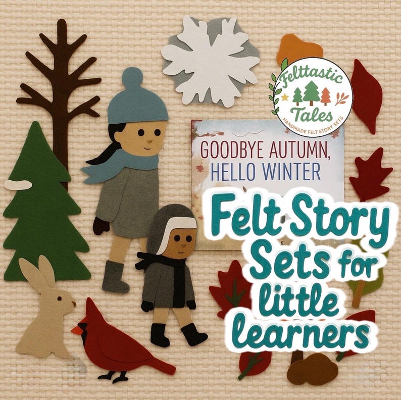 Goodbye Autumn Hello Winter Flannel Board Activity | Felt Story | Book ...