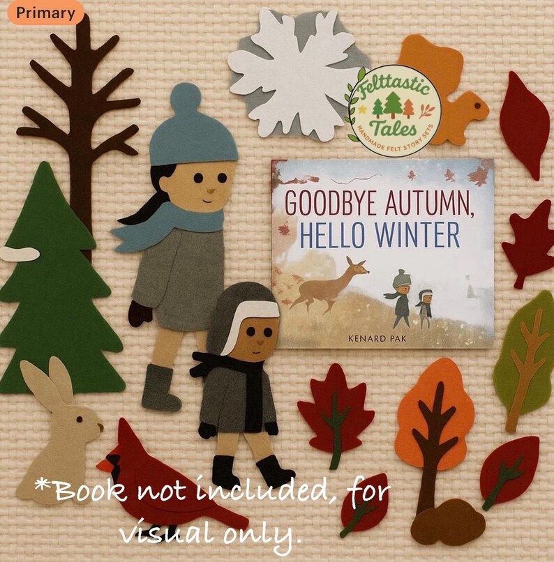 Goodbye Autumn Hello Winter Flannel Board Activity | Felt Story | Book ...