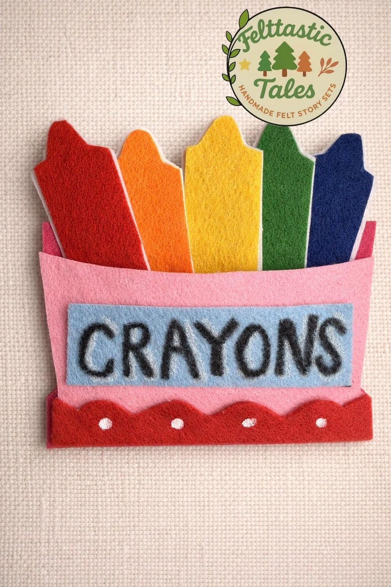 Pete the Cat Crayons Rock! Felt Board Story Set – Preschool Circle Time ...