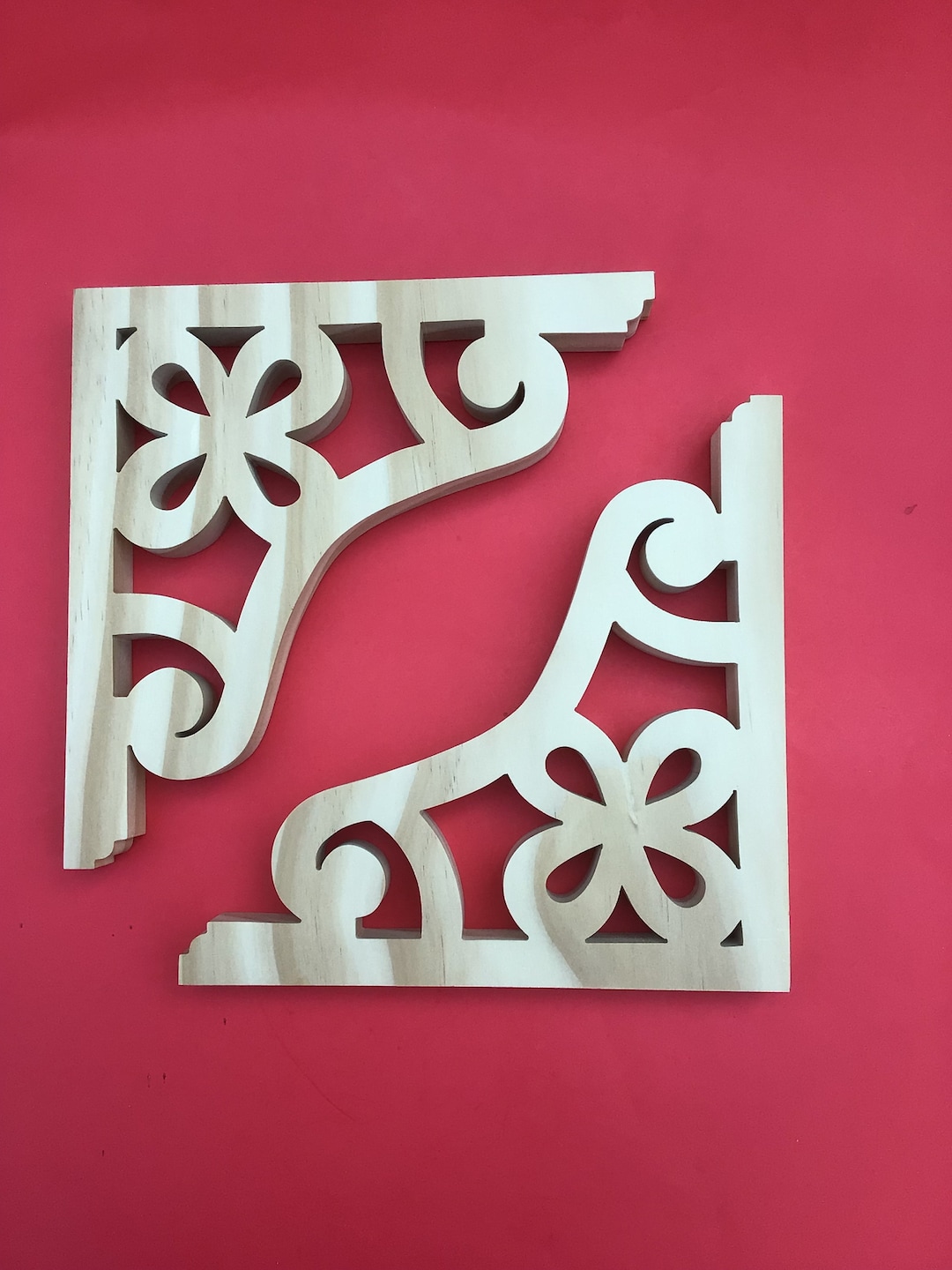 Four (4) Wood Screen Door Brackets 7 5/8" L X 7 5/8" W X 3/4" Thick - Etsy