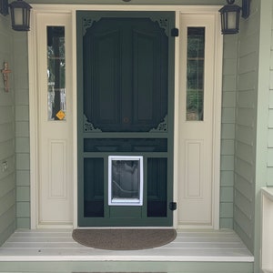 Two (2) Victorian Gingerbread Screen Door Brackets 6 7/8" L X 6 3/4" W ...