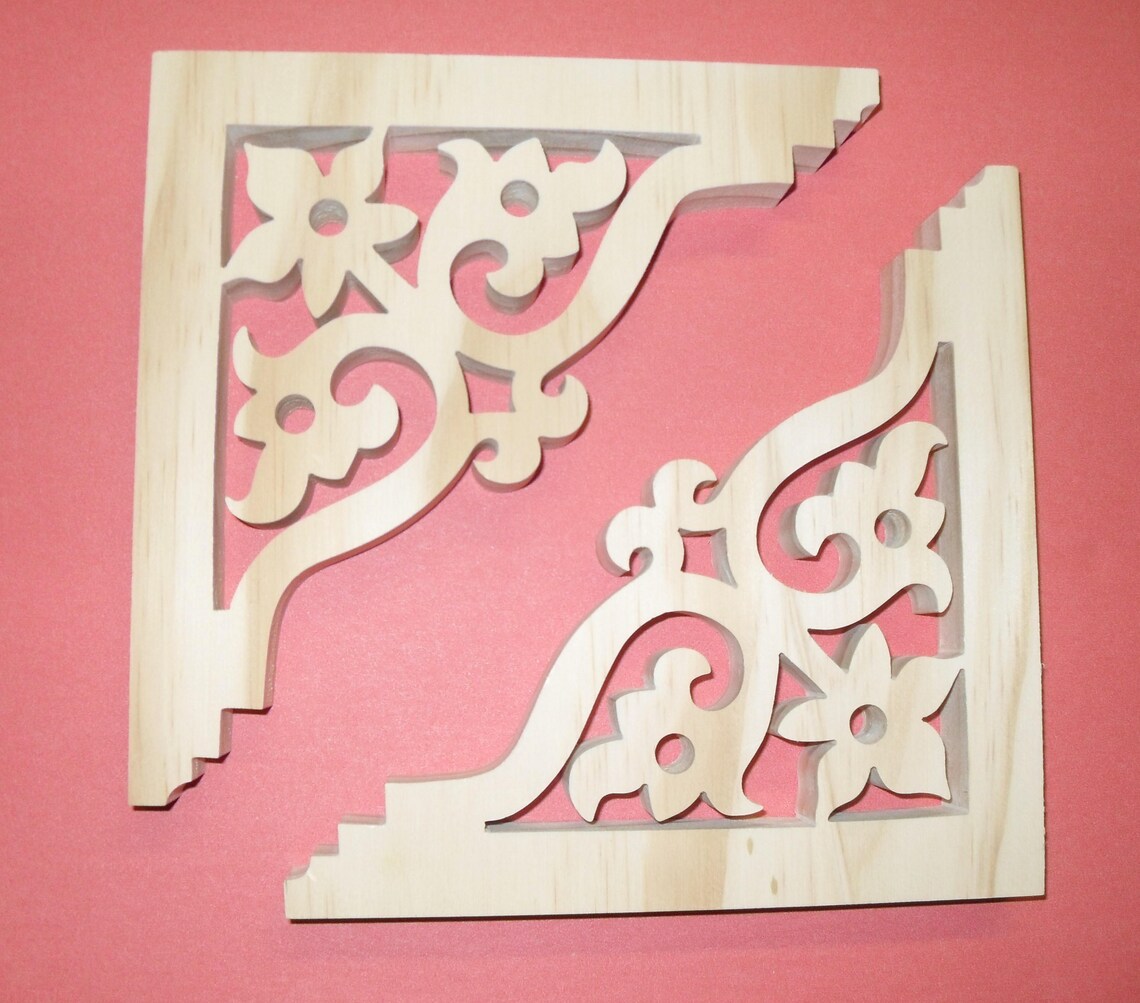 Two 2 Victorian Gingerbread Screen Door Trim/ Brackets / - Etsy