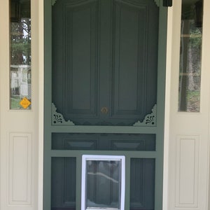 Two (2) Victorian Gingerbread Screen Door Brackets 6 7/8" L X 6 3/4" W ...