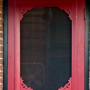 Four (4) Victorian Gingerbread Screen Door Wood Brackets 5 3/4" X 5 3/4 ...