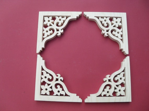 Four 4 Victorian Gingerbread Wood Screen Door Brackets 6 - Etsy