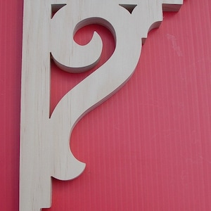 Two Each ( 2 ) Victorian Gingerbread Fretwork Wood Brackets 8 1/4" L X ...