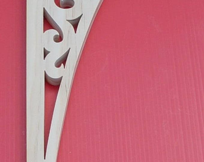 Two 2 Victorian Gingerbread Fretwork Wood Brackets / Shelf Brackets ...