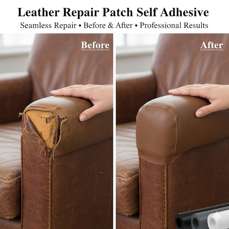 Self-adhesive PU Leather Repair Patch: DIY Fix for Sofas, Car Seats - Etsy