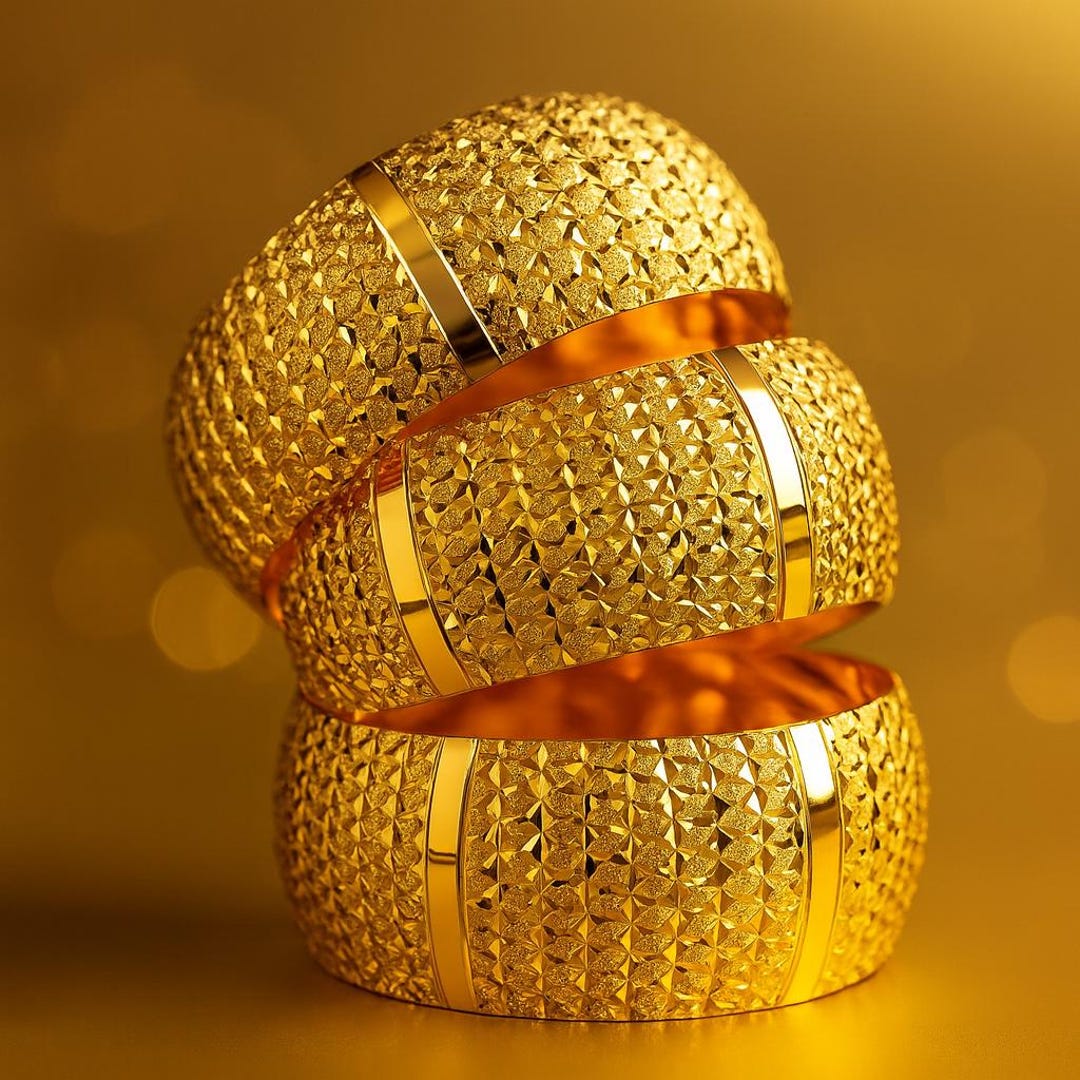 22K Turkish Gold Plated Cuff Bracelet | Wide Textured Bangle - Etsy