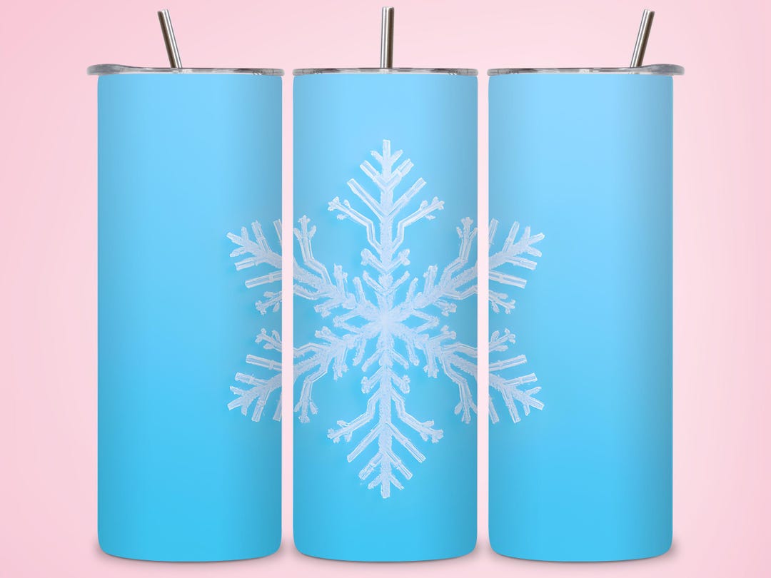 Icy Blue Snowflake Tumbler (PNG Digital Download) - Etsy