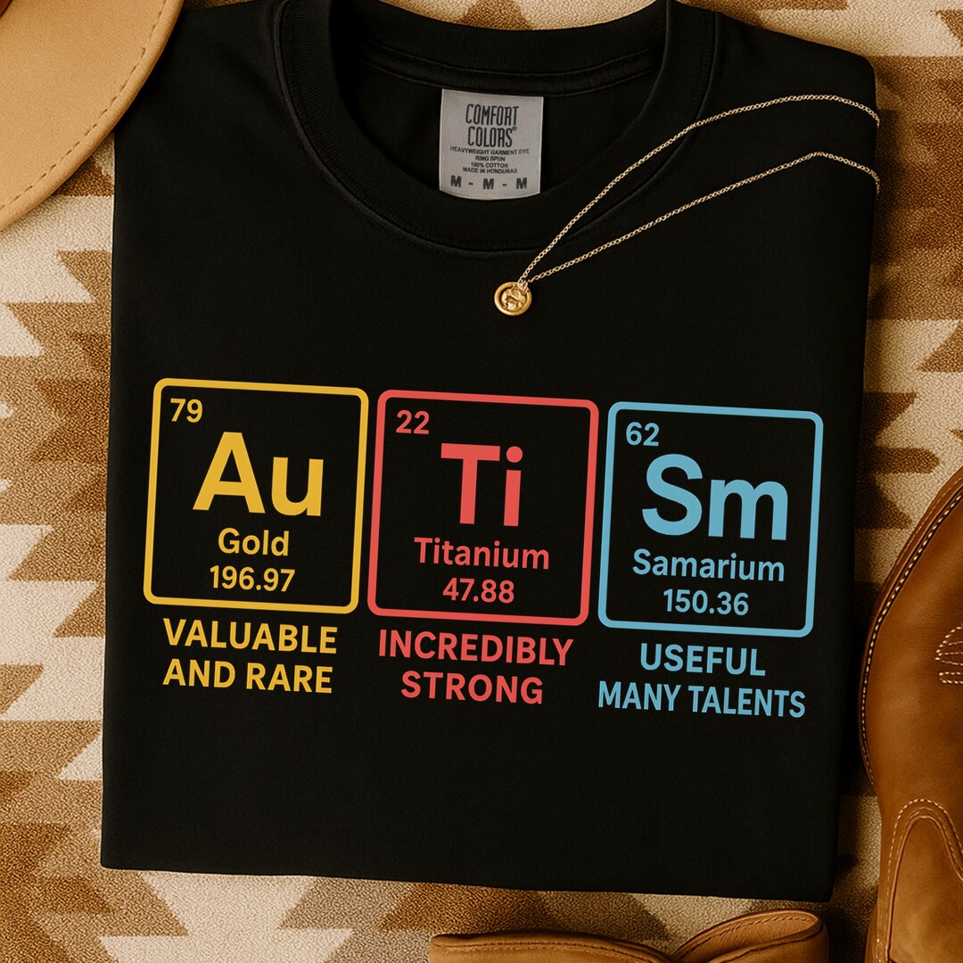 Autism Awareness Periodic Table Design: SVG PNG for Cricut, Silhouette ...