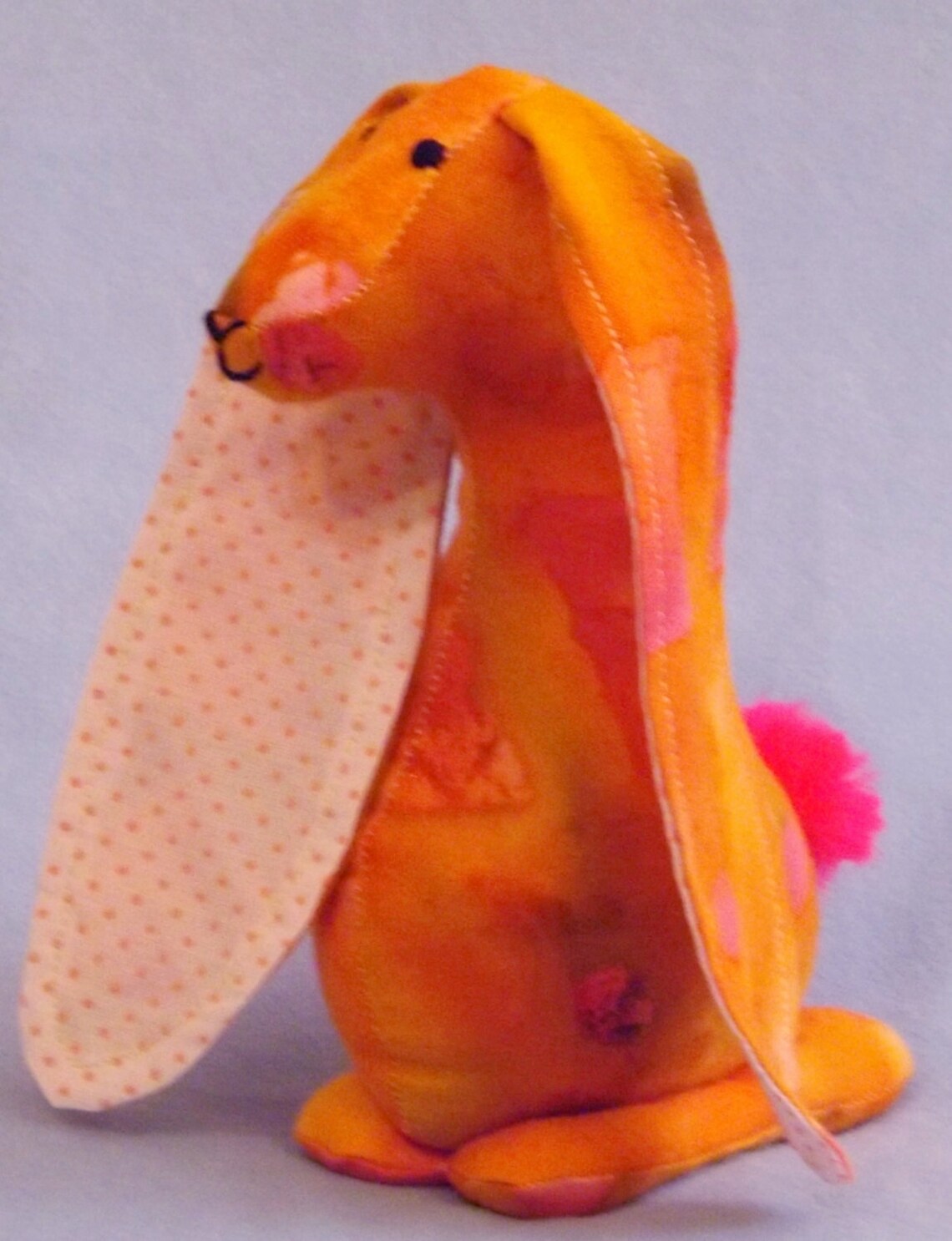 Yellow /orange Rabbit Stuffed Animal - Etsy