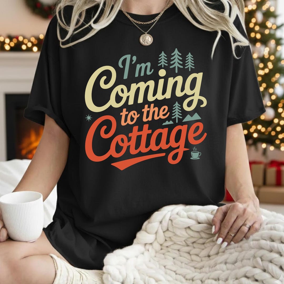 I'm Coming to the Cottage Shirt Vintage Hockey Romance Shirt Cottage ...