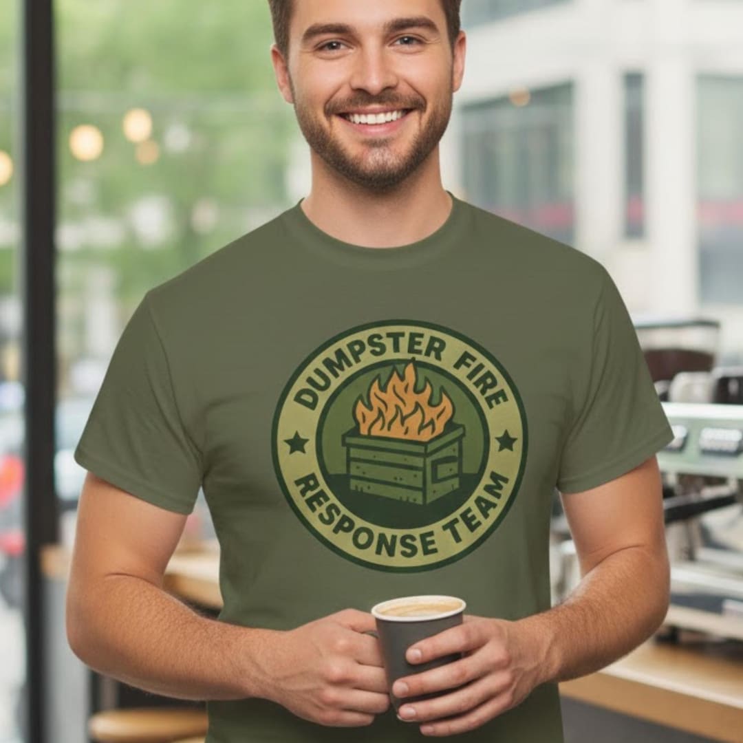 Dumpster Fire Response Team Shirt Funny Dumpster Fire, Work Crisis ...