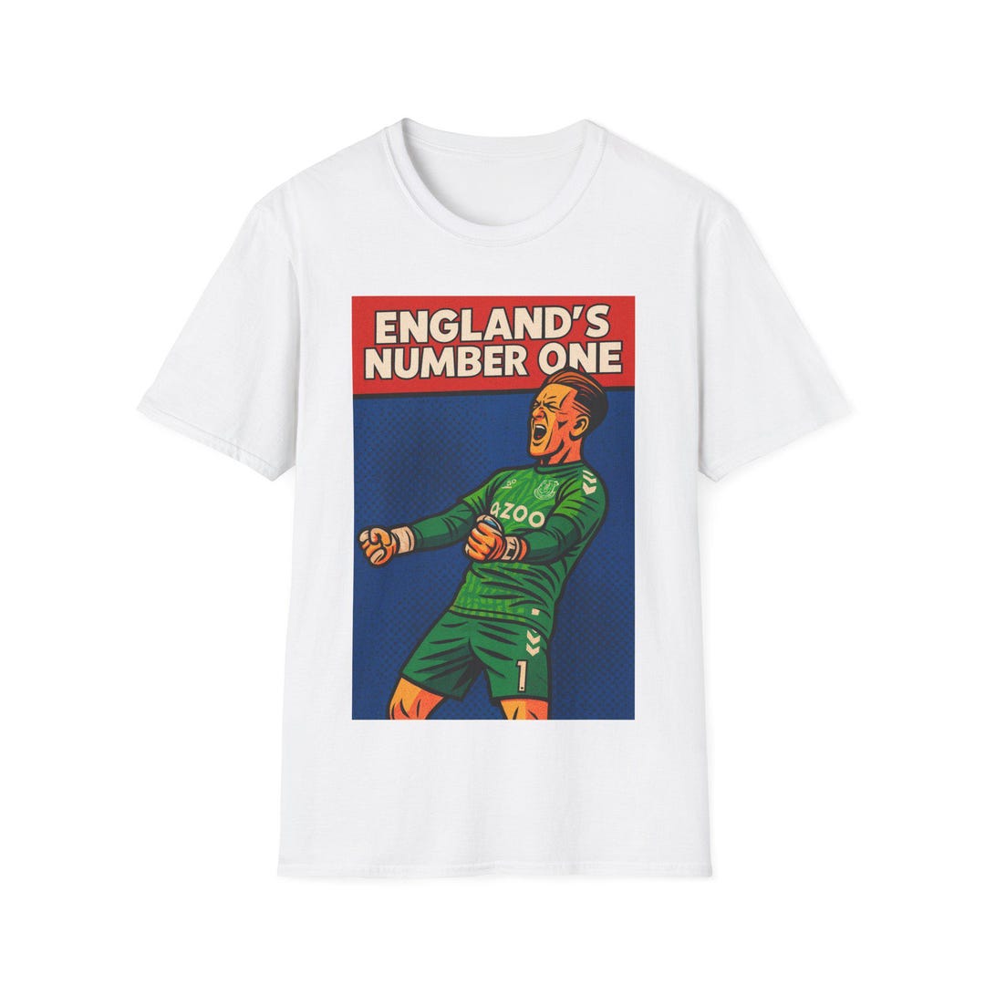 Jordan Pickford, Englands Number One, Everton Graphic Football Shirt - Etsy