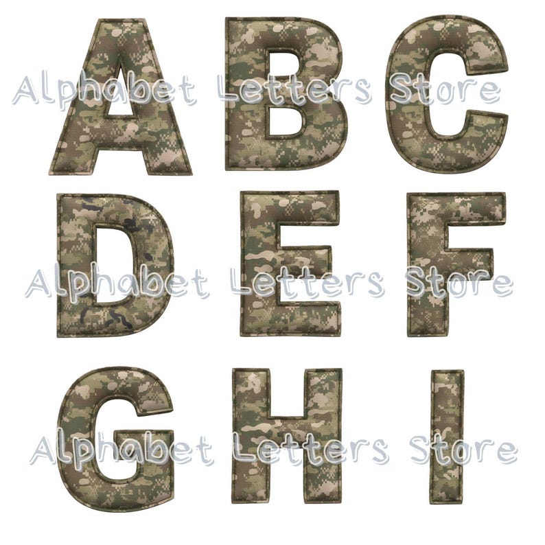 Army Letter, Army Font, Camo Font, Military Alphabet, Camo Design Png ...