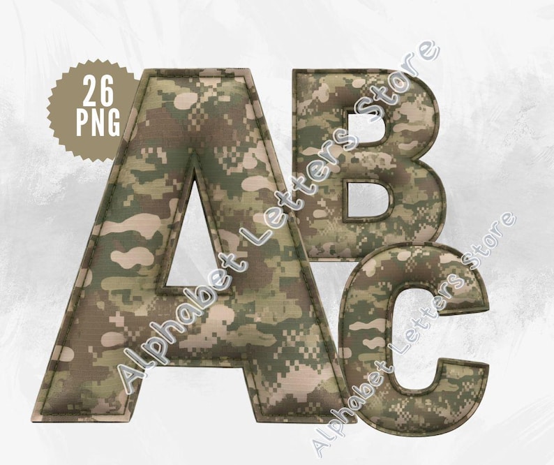 Army Letter, Army Font, Camo Font, Military Alphabet, Camo Design Png ...