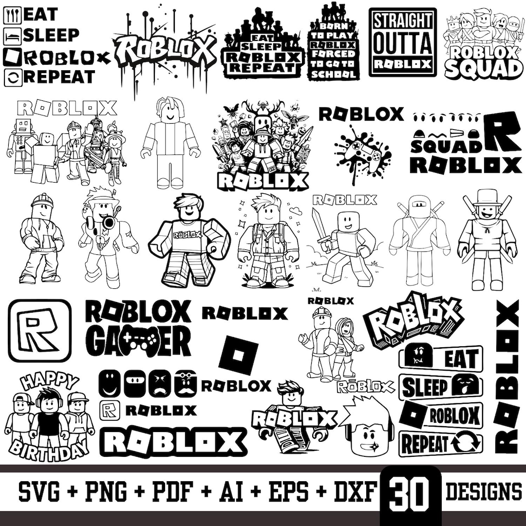 Roblox SVG Bundle, Gamer Clipart for Cricut (digital Download) - Etsy ...