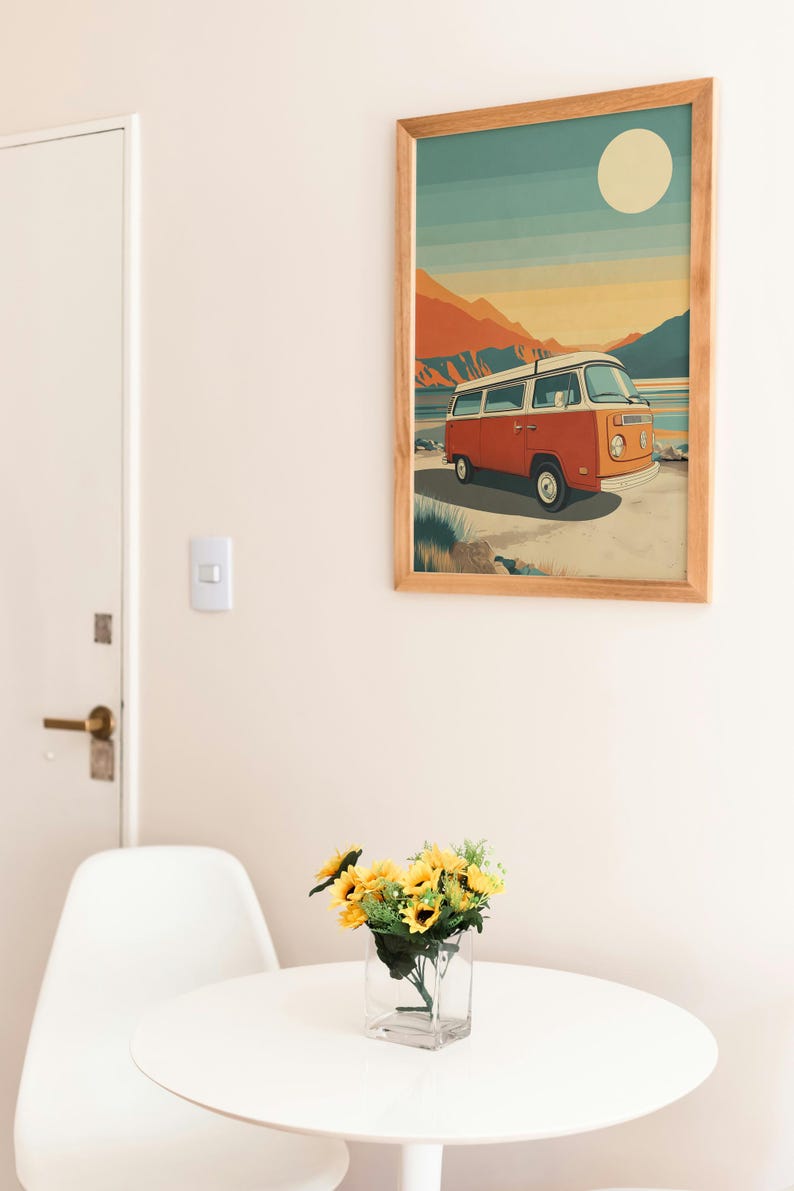 Classic VW Camper Van Exploring, Retro Surf Vibes, Nostalgic, Bohemian ...