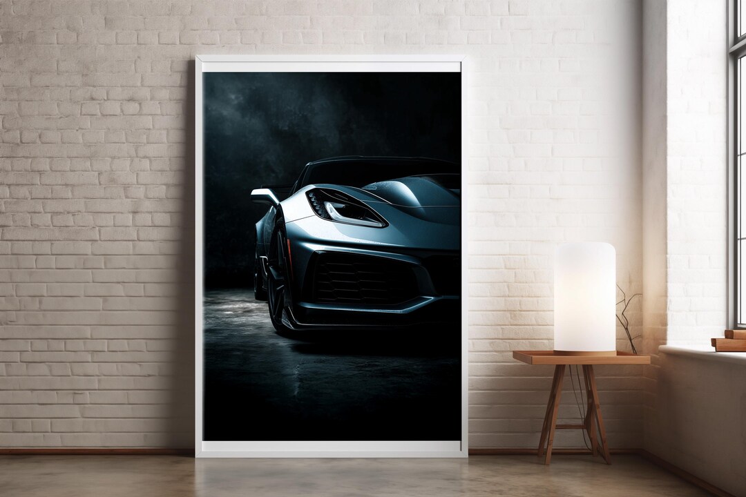 Chevrolet Corvette ZR1 Poster, American Muscle Car Wall Art - Etsy