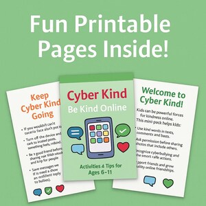 Anti Cyber-bullying Worksheets- Teach Cyber Kindness With Printable ...