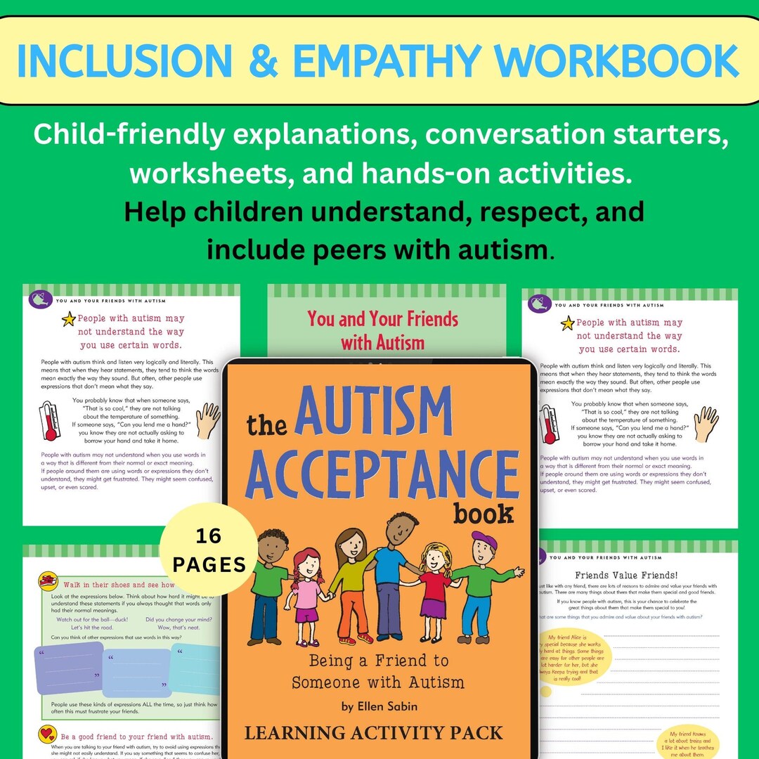 Autism Acceptance Activity Pack: Empathy & Kindness Worksheets ...