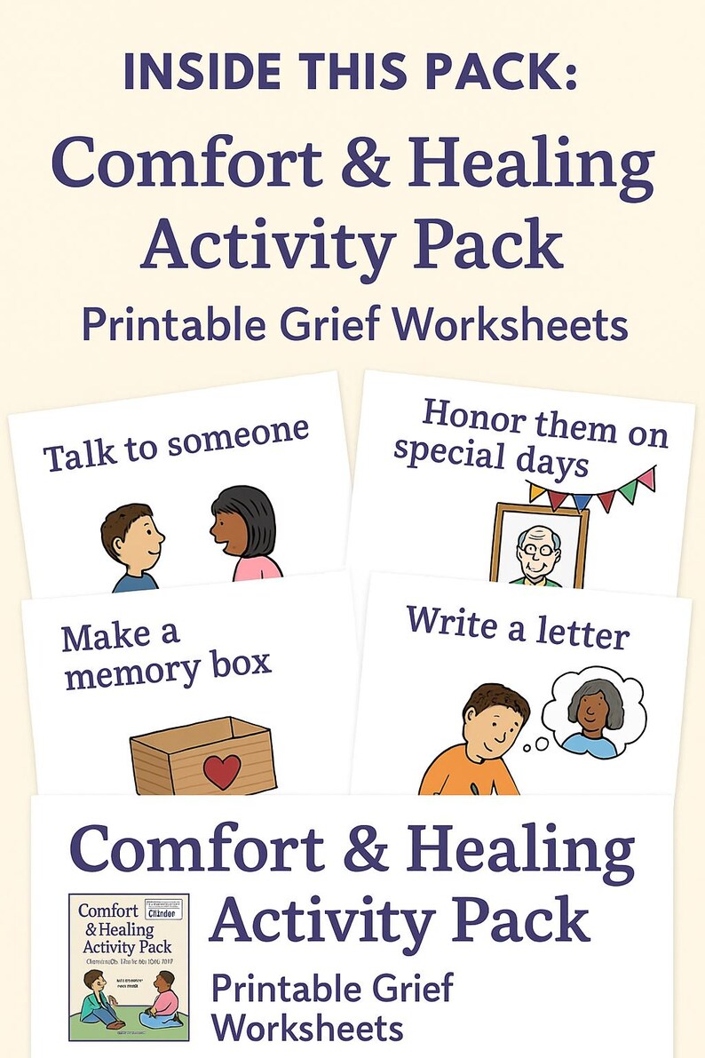 Grief Worksheets for Kids | Printable Coping & Feelings Activities ...