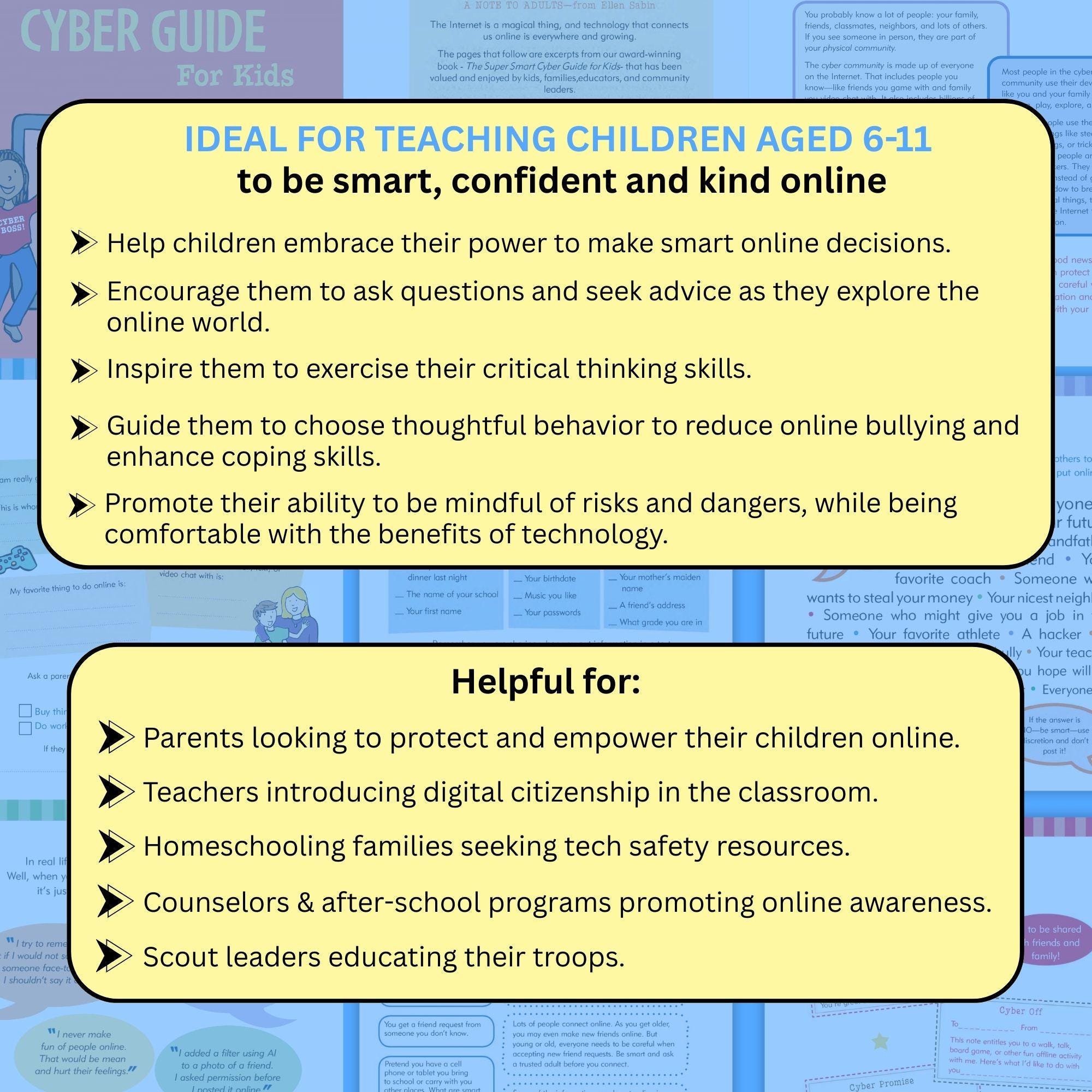 Cybersecurity Worksheets for Kids Printable PDF – Online Safety ...