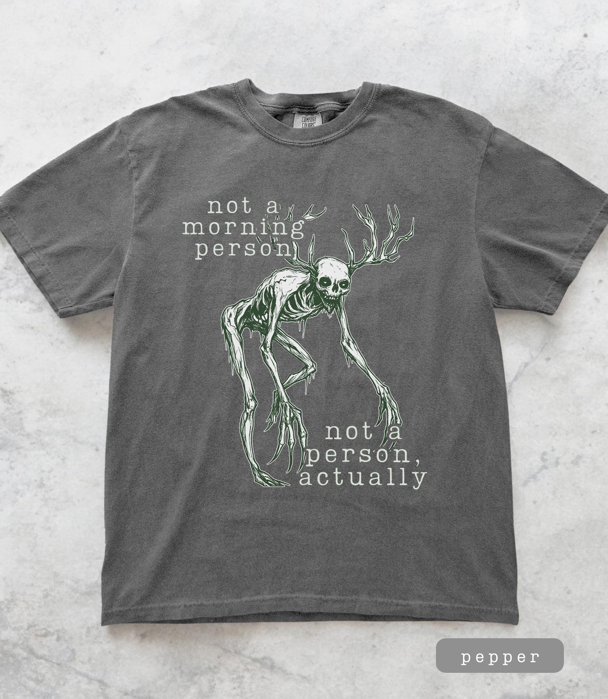 Wendigo Morning Person Vintage Style Tshirt, Adult Humor Tee Wendigo T ...