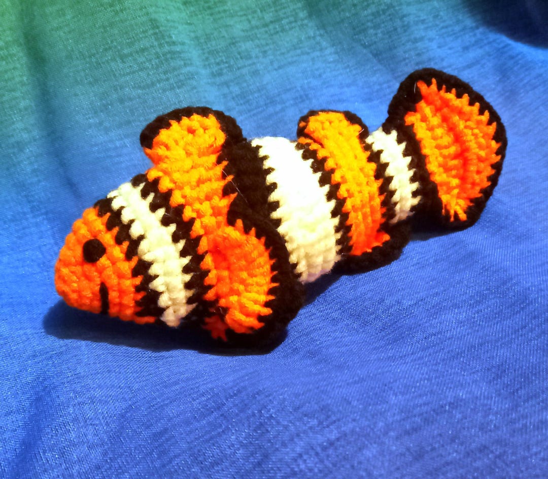 EASY Clownfish Crochet Pattern Tutorial: a Crochet Friend for You! - Etsy