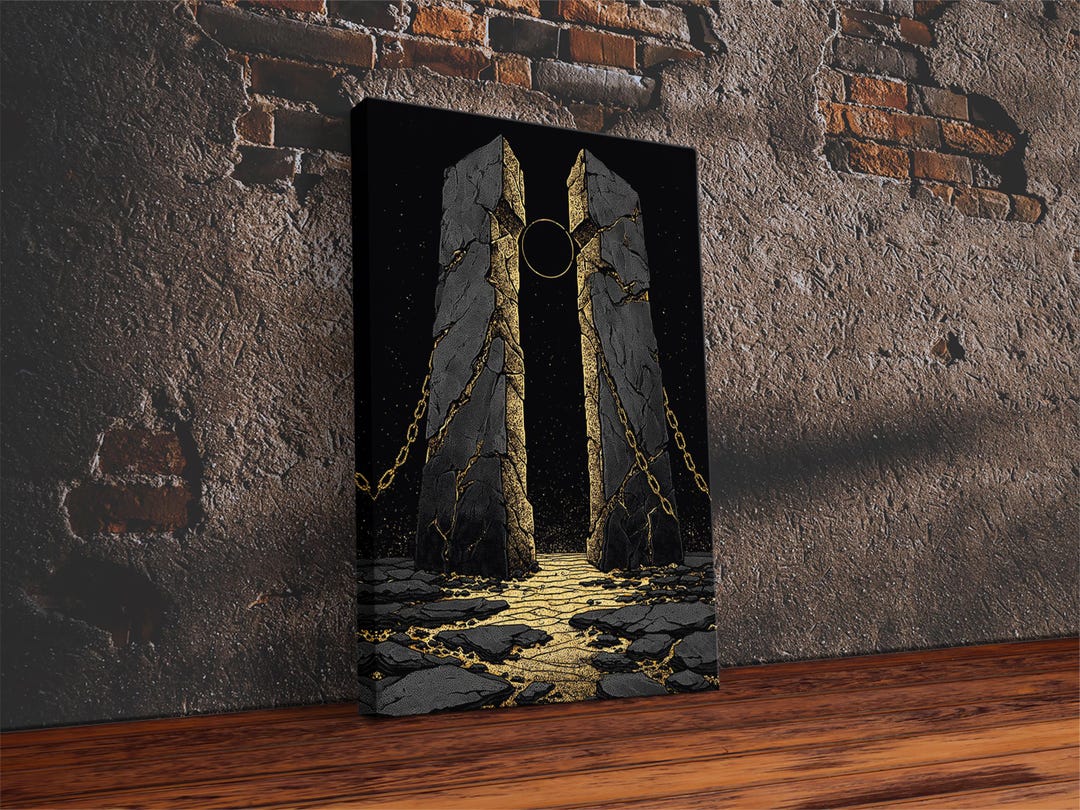 Gate of Olympus, Abstract Mythology Wall Art, Canvas Print, Ancient ...