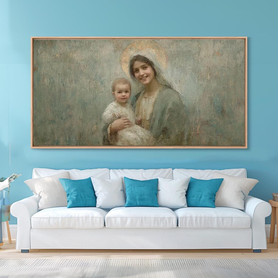 Joyful Promise, Framed Canvas Print, Christian Art Canvas, Christian ...
