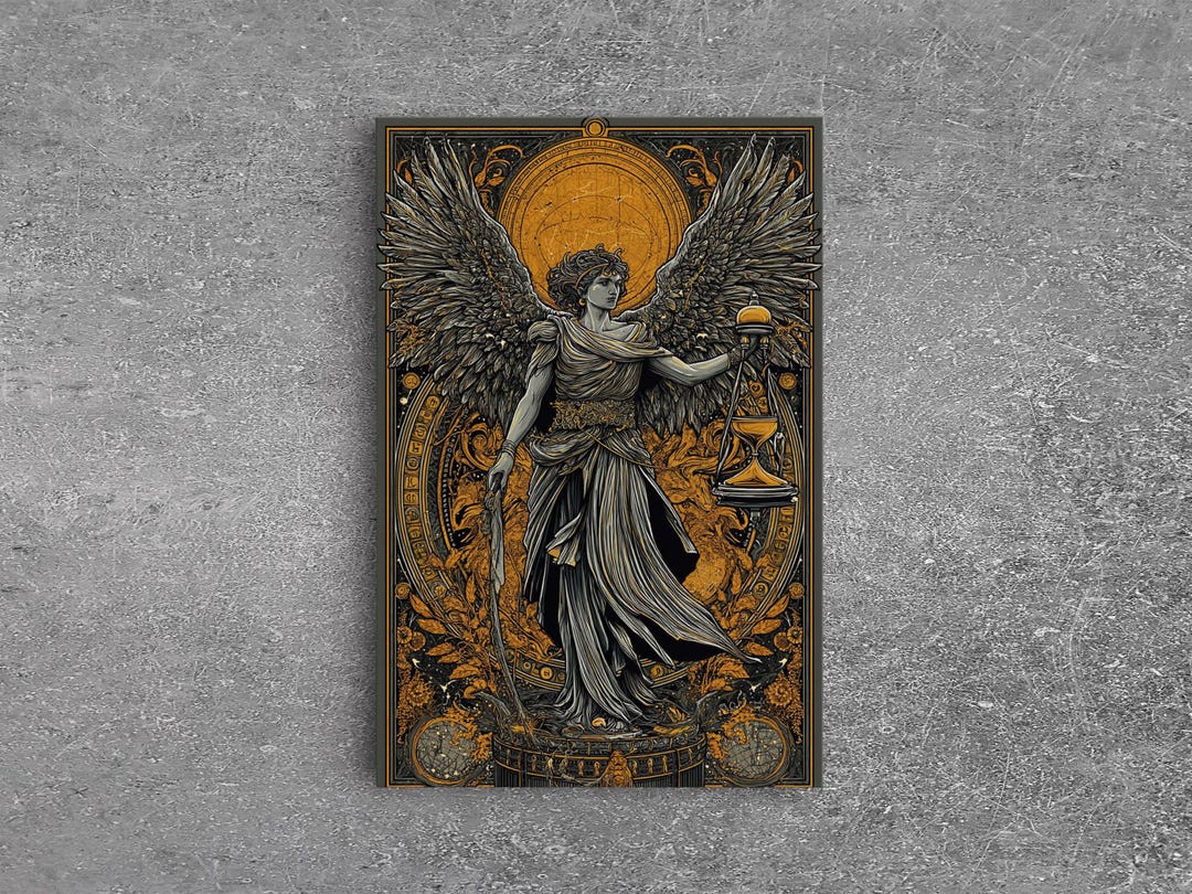 Astraeus Titan of Stars and Dusk, Canvas Print, Real Wood Frame ...