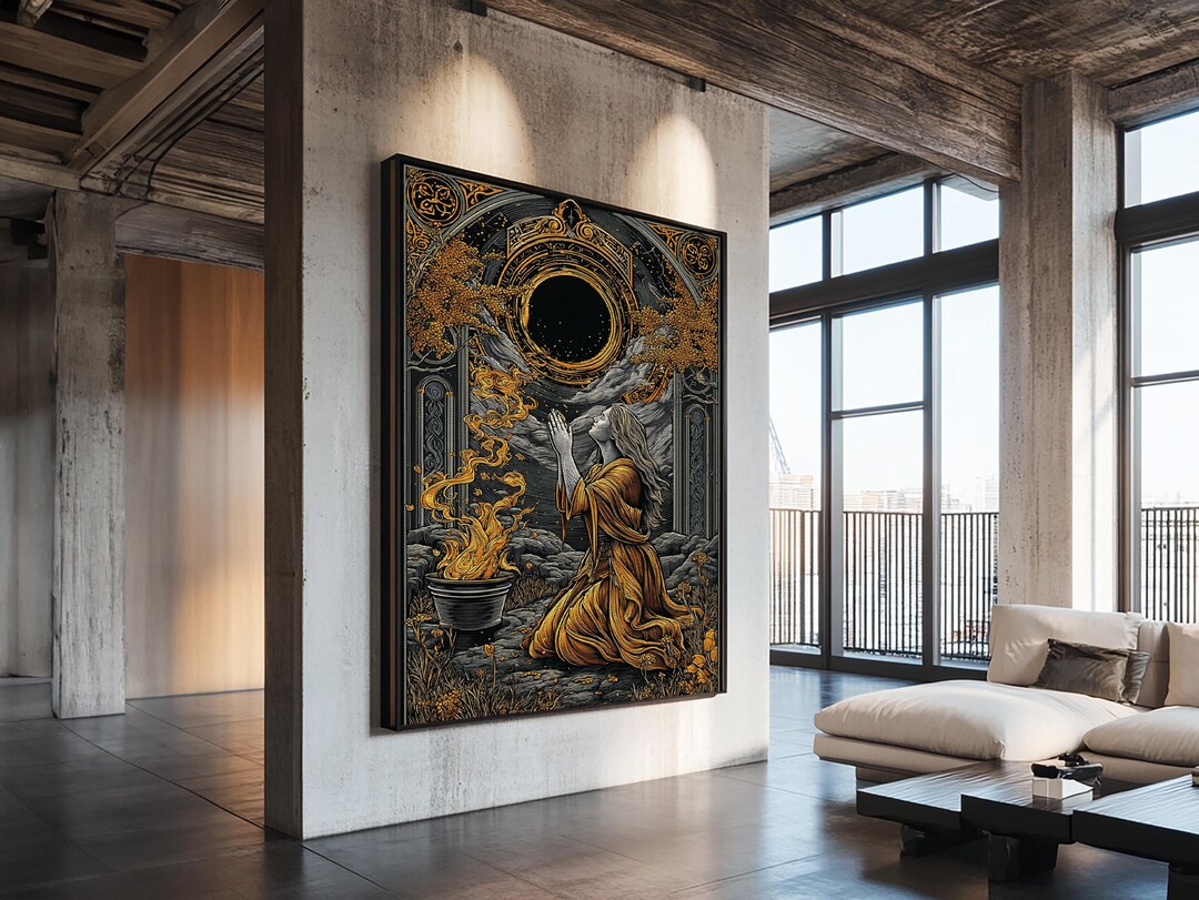 Hera Goddess With Peacocks, Mythology Throne Art, Canvas Print, Ancient ...
