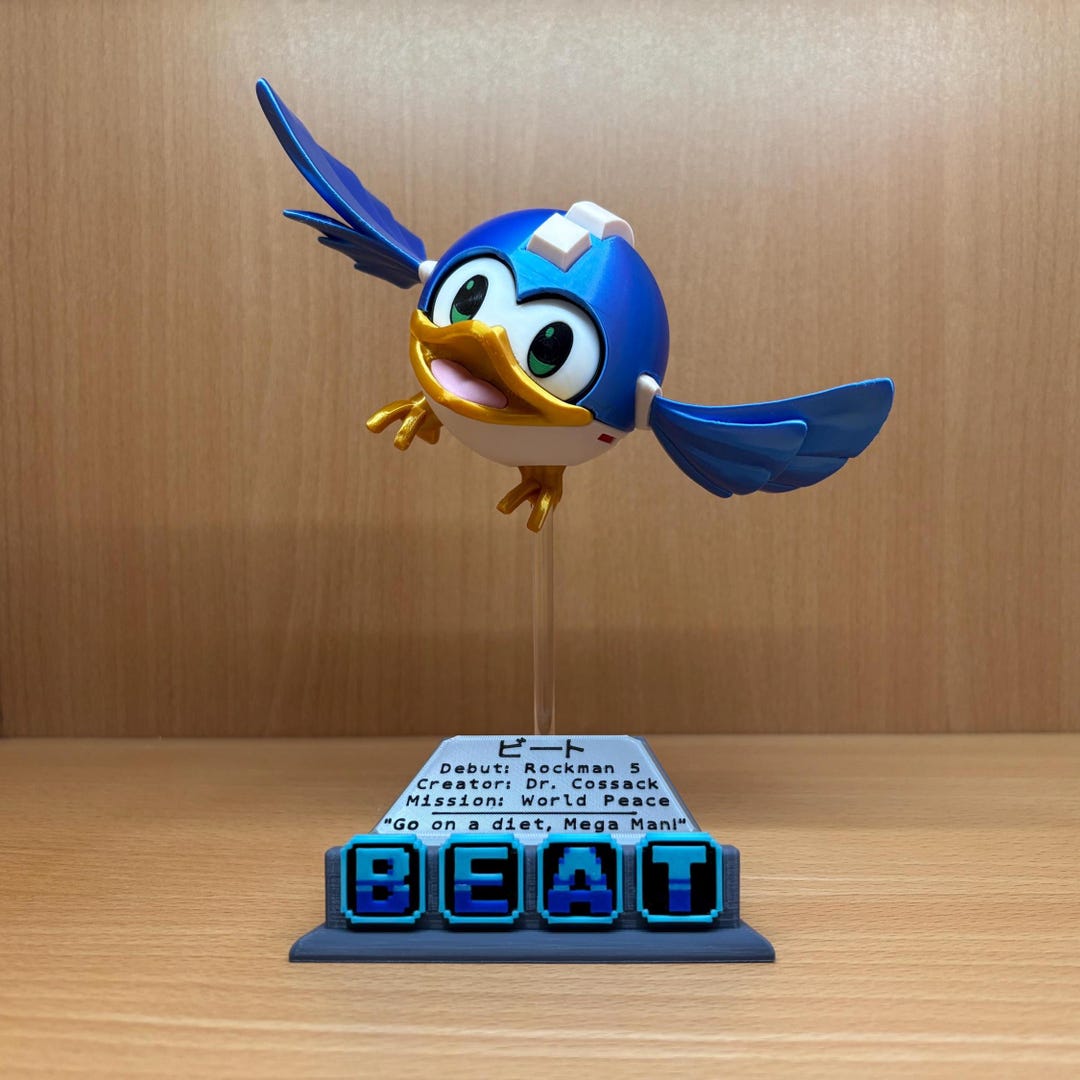 Mega Man BEAT ビート Individually Numbered Figure With Stand. - Etsy