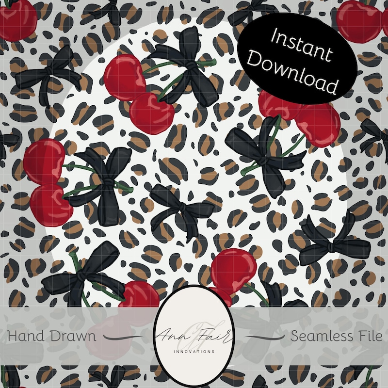 Cherry Leopard Wallpaper - Etsy