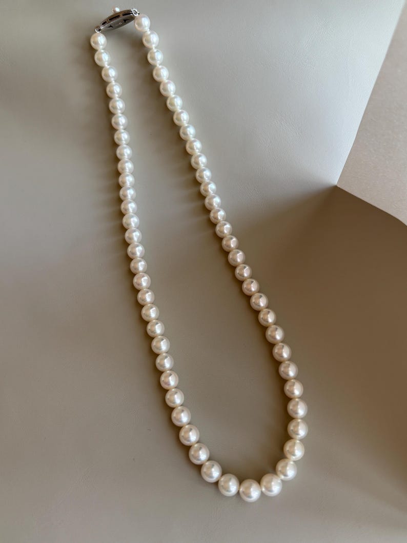 Vintage Mikimoto Pearl Necklace - Etsy Australia