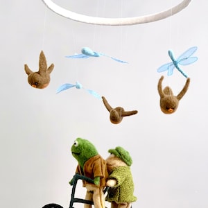 Frog and Toad Mobile, Frog and Toad Decor, Robins and Dragonflies ...